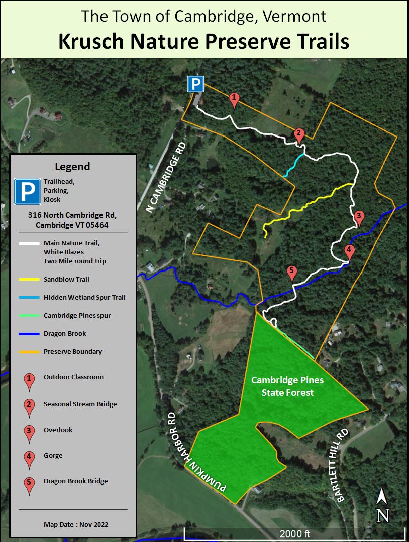 Trails Map – The Peter A. Krusch Nature Preserve – 316 North Cambridge ...
